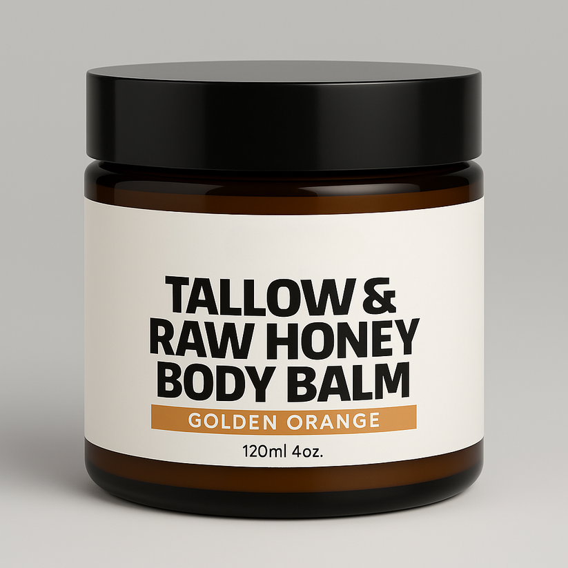Tallow & Raw Honey Body Balm (Golden Orange Scent) – NX1 PROJECT
